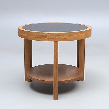 COFFEE TABLE, oak with black granite top, 2000s. Furniture - Tables ...