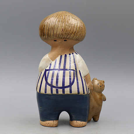 LISA LARSON. FIGURINE, stoneware, "Malin", from the series Larsons ungar, Gustavsberg. Ceramics ...