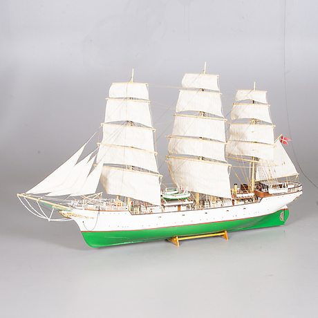 SHIP MODEL, "Danmark", full rigger. Miscellaneous - Technica & Nautica ...