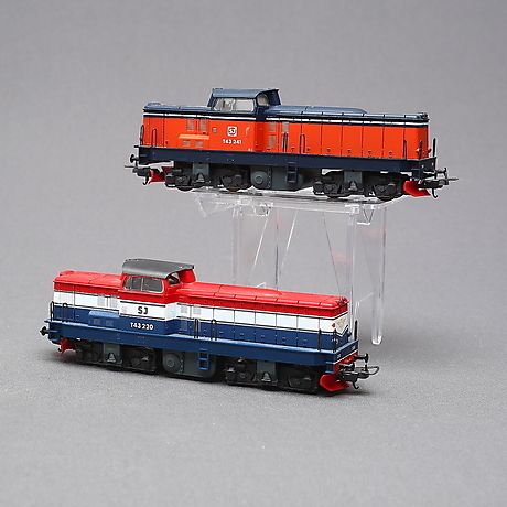 LIMA SJ:s diesellok T43, 2 stycken, littera 220 och 241. Leksaker - Auctionet