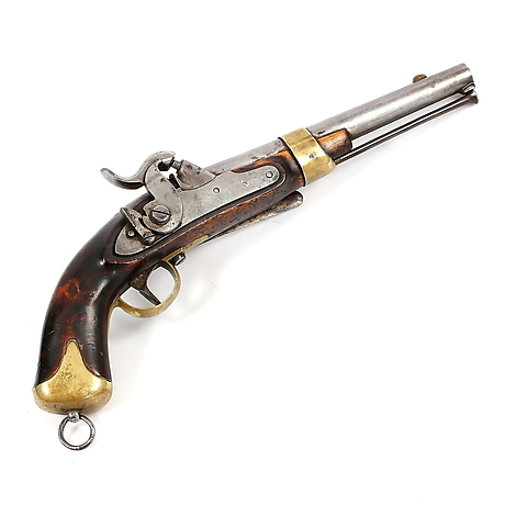 PERCUSSION PISTOL, m / 1845 for the navy, Husqvarna. Sweden. Weapons ...