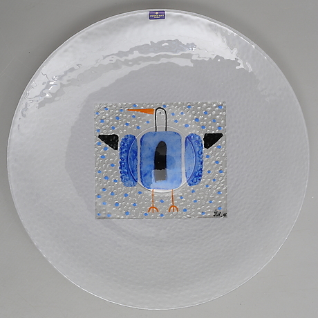 FAT, glas, Jan Wiberg, Steninge Slott, signerat. Glas - Övrigt - Auctionet