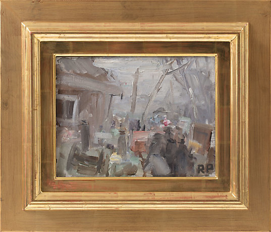 RAGNAR PERSON. figure scene, oil on canvas, sign. Art - Paintings ...