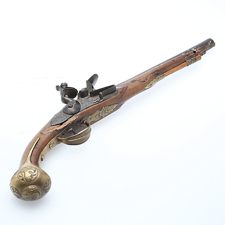 FLINT LOCK PISTOL, European, 17/1800s. Weapons & Militaria - Guns ...