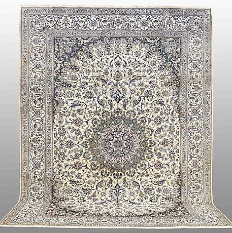 MATTA, persisk, nain med silkesinslag, 400 x 290 cm. Mattor & Textil ...