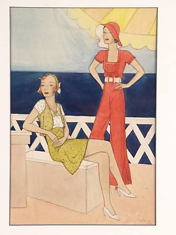 URSULA WINTER. Fashion drawing, watercolor over pencil. Art - Drawings ...