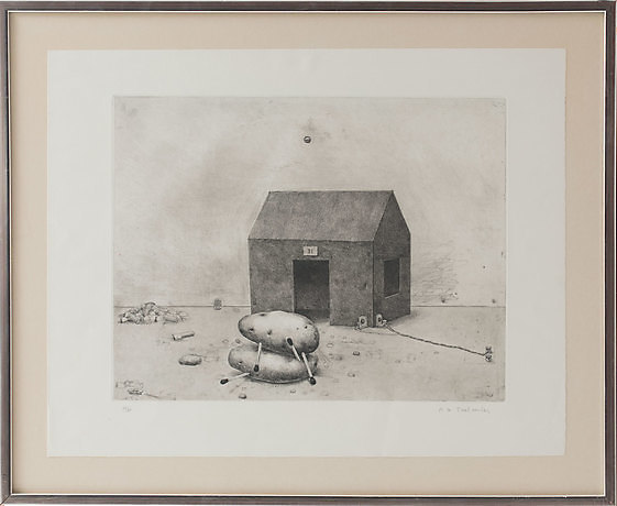 PER GUNNAR THELANDER. Graphic sheet, signed and numbered 63/80. Art ...