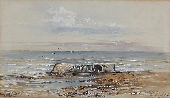 PETER TOFT (DANISH 1825-1901). COAST OF JUTLAND, DENMARK. Art ...