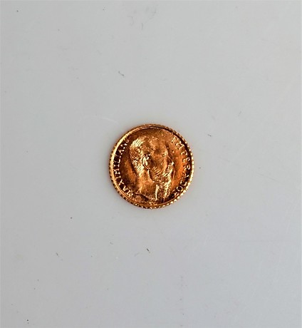 GOLD COIN 9 k Emperio Mexicano, Emperador Maximiliano 1865 1865, 044 g ...