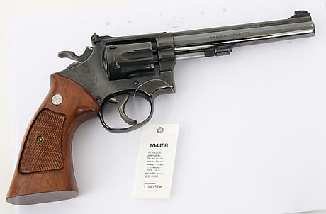 (118) REVOLVER, American, Double Action, made by Smith & Wesson, model ...