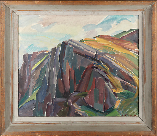 GERT MARCUS. OIL ON CANVAS, signed. Art - Paintings - Auctionet