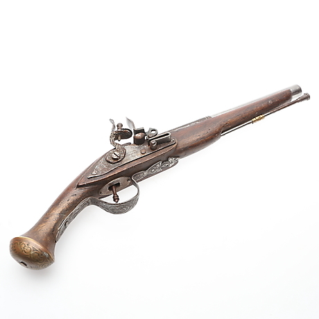 FLINT LOCK PISTOL, replica, 20th century. Weapons & Militaria - Guns ...