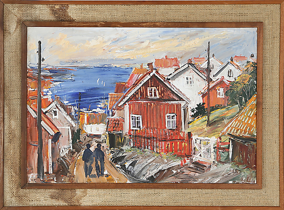 ALF JOHANSSON. OLJA på duk, osignerad, katalog medföljer, 1900-tal ...