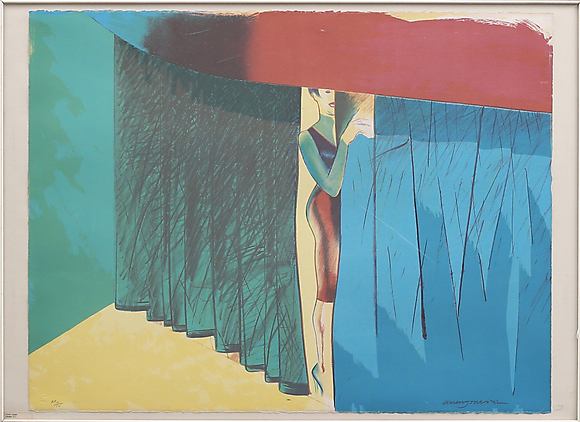 ALLEN JONES. "Stages II", color serigraph no. AP 1/10, signed and dated ...