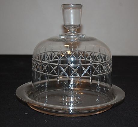 CHEESE CUP, ground glass. Glass - Other - Auctionet