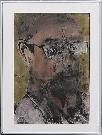 OLLE PERSSON. SELF-PORTRAIT. Art - Paintings - Auctionet