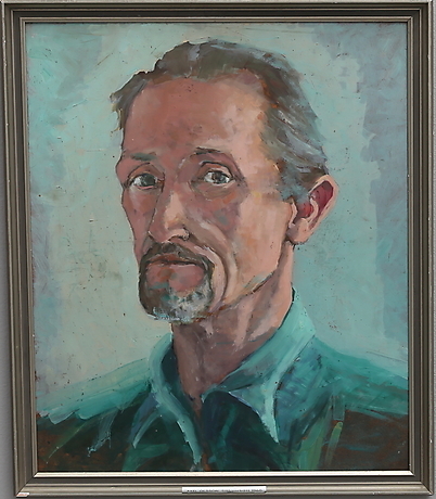 AXEL OLSSON. SELF-PORTRAIT. Art - Paintings - Auctionet