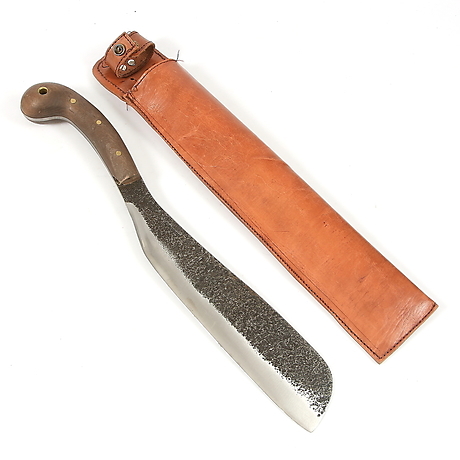 MACHETE, steel, walnut, "Village Parang", Condor, El Salvador. 19th ...