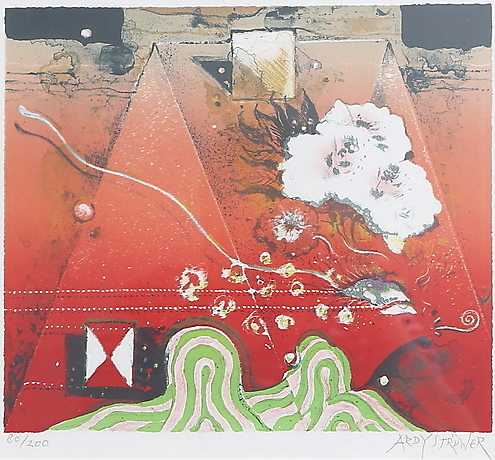 ARDY STRÜWER. Färglitografi, signerad och numrerad 80/200. Konst ...