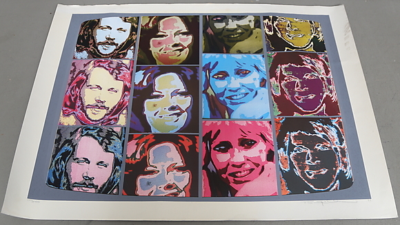 TURE SJÖLANDER. ABBA. Seriegrafi, signerad och numrerad 193/250. Konst ...