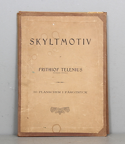 MAPP, "Skyltmotiv", ca 1890. Böcker, Kartor & Handskrifter - Auctionet