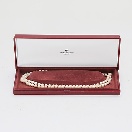 PÄRLCOLLIER, silverlås, Jka. Smycken & Ädelstenar - Collier - Auctionet