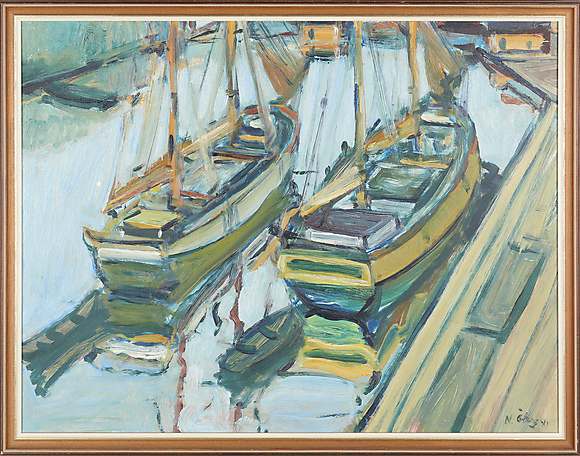 NILS ÖBERG. oil on Board, signed and dated -41. Art - Paintings - Auctionet