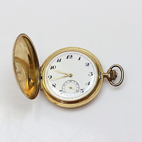 POCKET WATCH, 14K, savonette, inscription on the inside dated 1927 ...