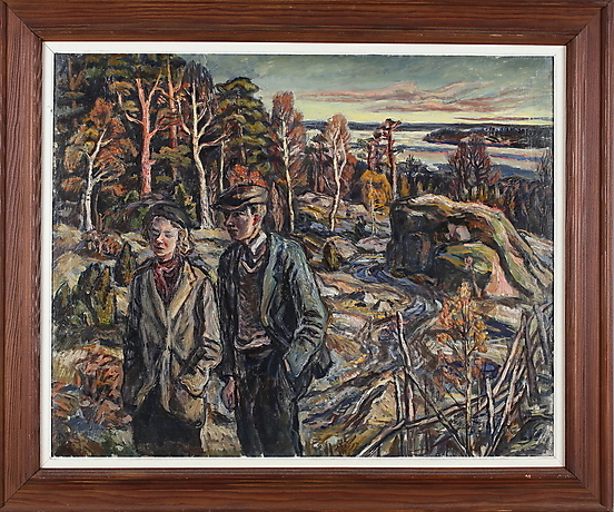 OLLE NORDBERG. "Grey", oil on canvas, signed and dated. Art - Paintings ...