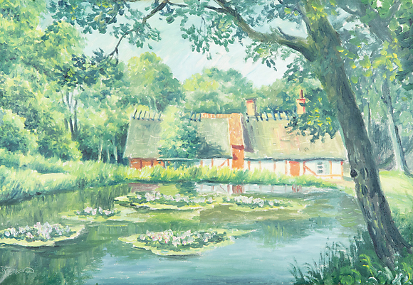 KARL THOMPSON. Pålsjö pond, oil on canvas, signed K. Thompson. Art ...