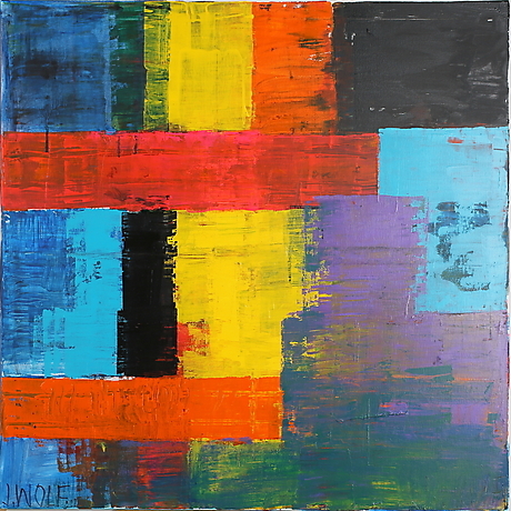 JAN WOLF. "Bahamas". Acrylic on canvas. Signed J Wolf. Art - Auctionet