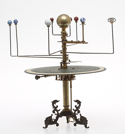 PLANETARIUM, bronze, brass, clockwork, 20th century. Collectables ...