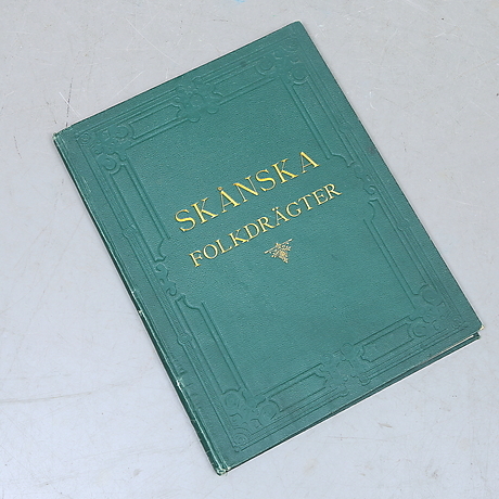 BOOK, "Scandinavian Folk Drägter", illustrated by O. Wallgren and text ...