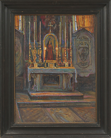 ELSA SCHULTZ-MOBERGER, olja på duk, sign. Konst - Måleri - Auctionet