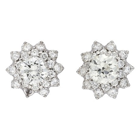 Diamond rosett örhängen. Smycken & Ädelstenar - Örhängen - Auctionet