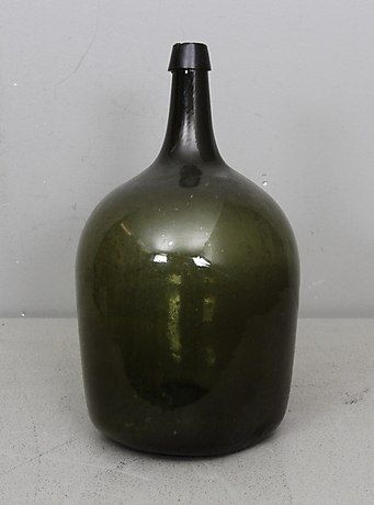 FLASKA, glas, 1700/1800-tal. Glas - Övrigt - Auctionet