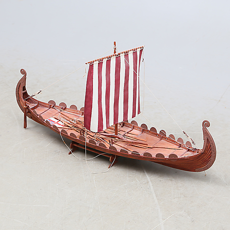 MODELLSKEPP, VIKINGASKEPP, 1900-talets andra hälft. Samlarföremål ...