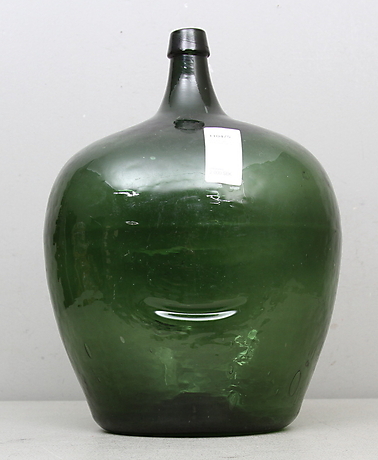 FLASKA, glas, 1700/1800-tal. Glas - Övrigt - Auctionet