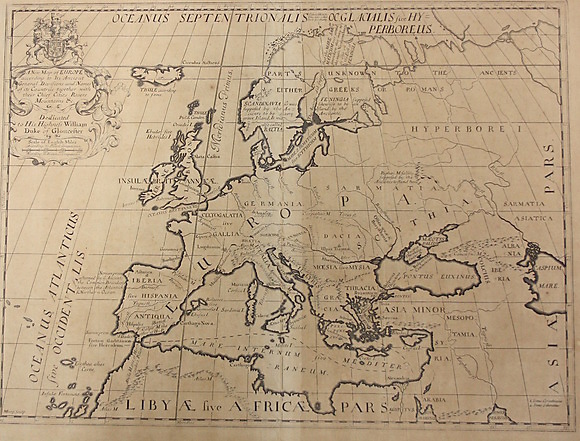 KARTA, 1712-16, Edward Wells, A New Map of Europe According to its ...