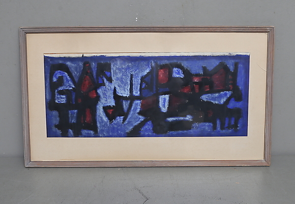 LOLO HOLMQUIST. Blandteknik, signerad. Konst - Måleri - Auctionet