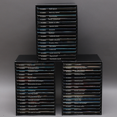 CD-SKIVOR, 48 st, "Klassiska Musikstunder", i lådor. Övrigt - Modern ...
