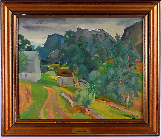 NILS KRANTZ. Oil on Board. Art - Paintings - Auctionet