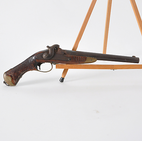 FLANK PISTOL, 19th century. Weapons & Militaria - Guns & Rifles - Auctionet