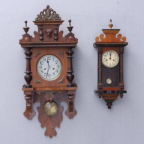 WALL PENDULUM and MANOR CLOCK, 1900s. Clocks & Watches - Wall Clocks ...