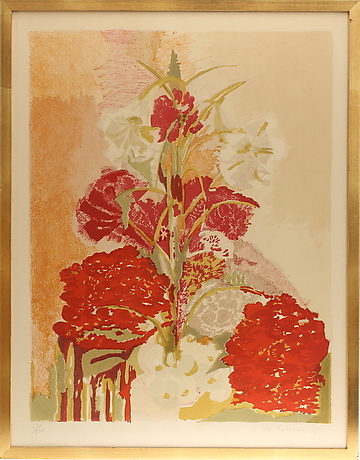 SIRI RATHSMAN. Värilitografia, signeerattu ja päivätty 1951, numeroitu ...