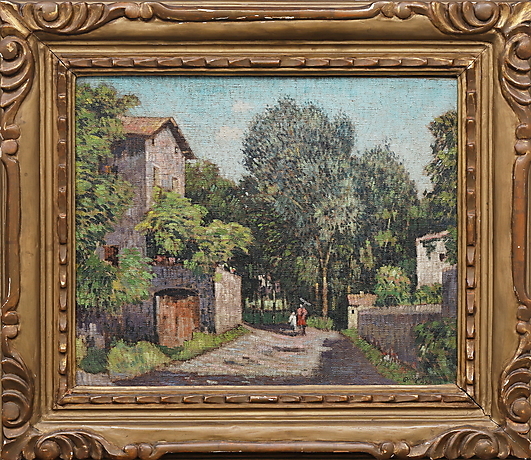 JOSEP PUJOL RIPOLL. Rural view. Art - Paintings - Auctionet