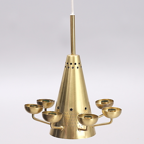 TAKLAMPA, mässing, 1960-tal. Belysning & Lampor - Taklampor - Auctionet