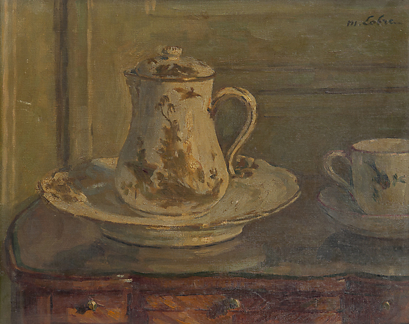 MAURICE LOBRE (1862-1951). interiör. Konst - Måleri - Auctionet