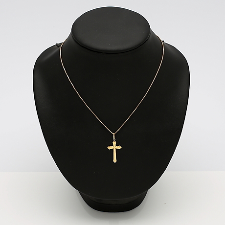 HALSBAND med HÄNGE, 18K guld. Totalvikt ca 4,3 g. Smycken & Ädelstenar ...