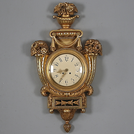 WALL CLOCK, gilded, rococo style, 20th century. Clocks & Watches - Wall ...